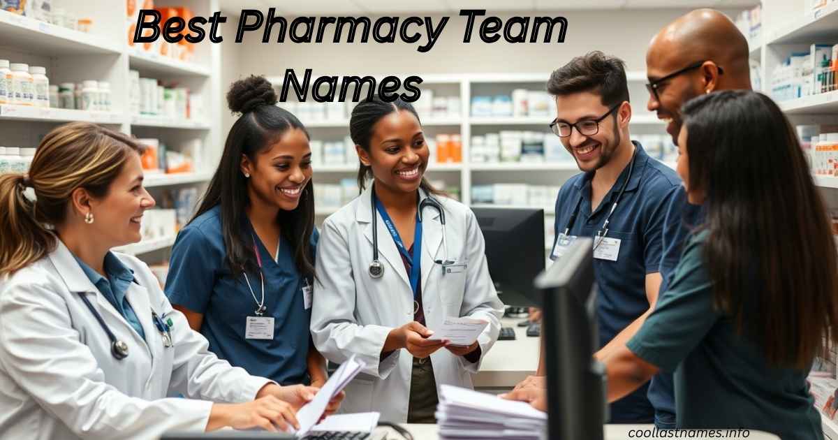 Pharmacy Team Names (Best Creative & Fun Ideas)