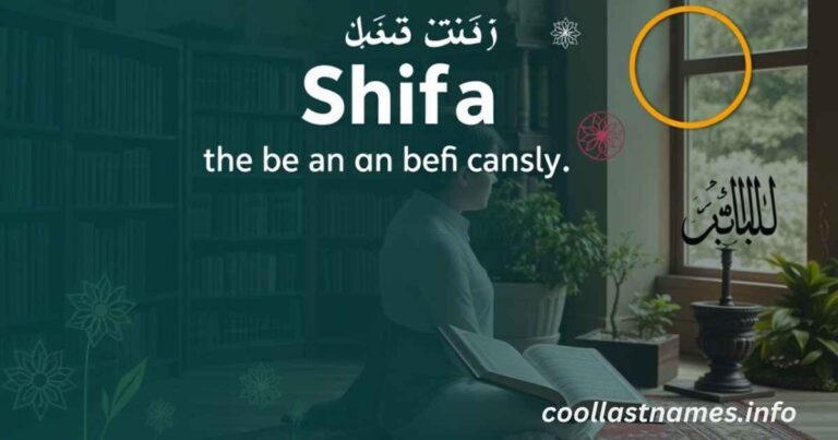 Shifa meaning in Arabic, origin and popularity - Coollast Names