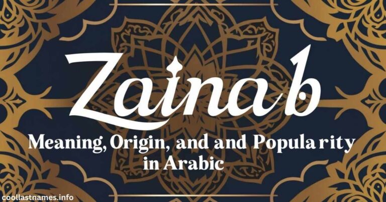 Zainab meaning in Arabic, origin and popularity
