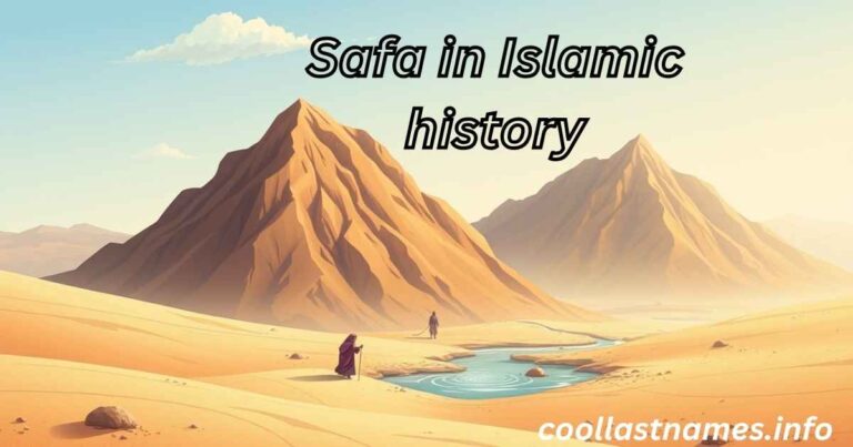 Safa meaning in Arabic, origin and popularity